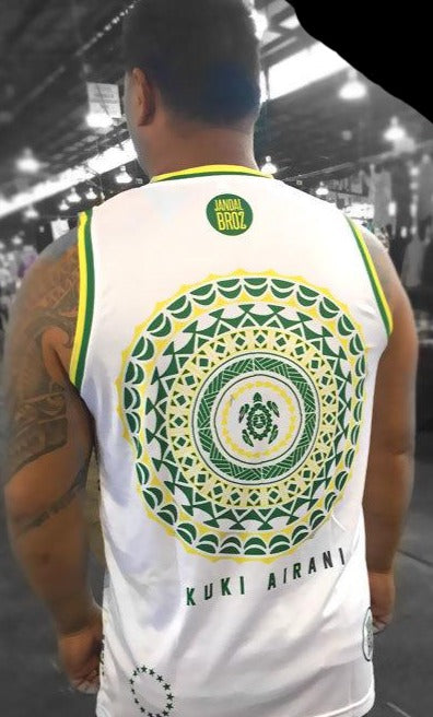 Cook Island Basketball Singlet Kuki airani chest pattern – Jandal Broz